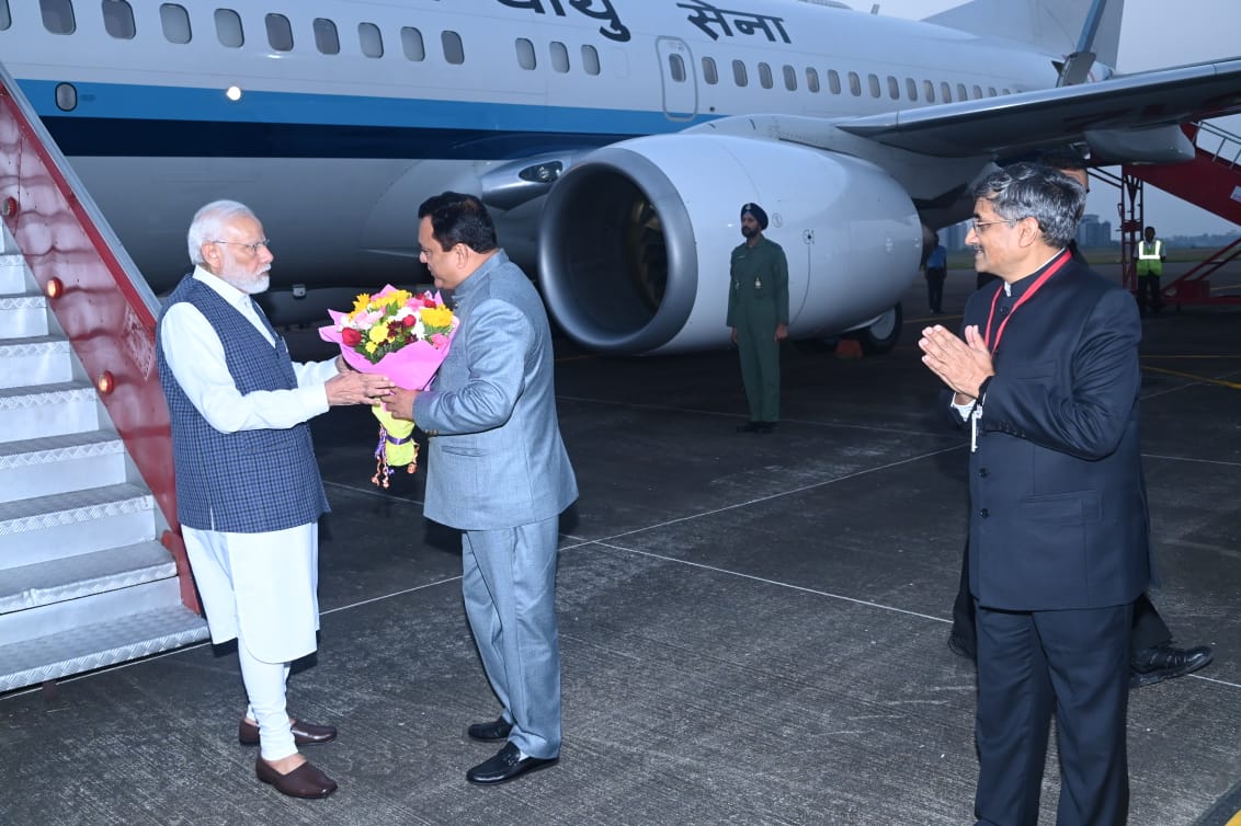 PM MODI ARRIVES IN GOA – Department of Information and Publicity
